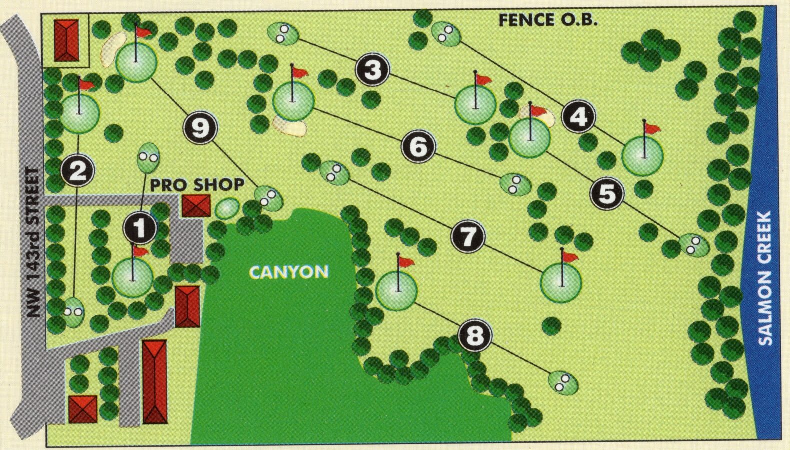Course Layout - Pine Crest Golf